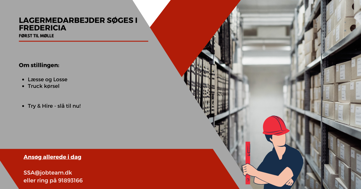 Medarbejder til lager og truck kørsel - aftenhold