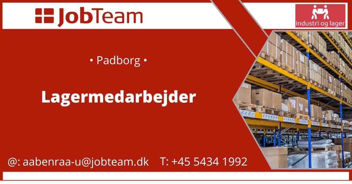 Frisk lagermedarbejder til Padborg