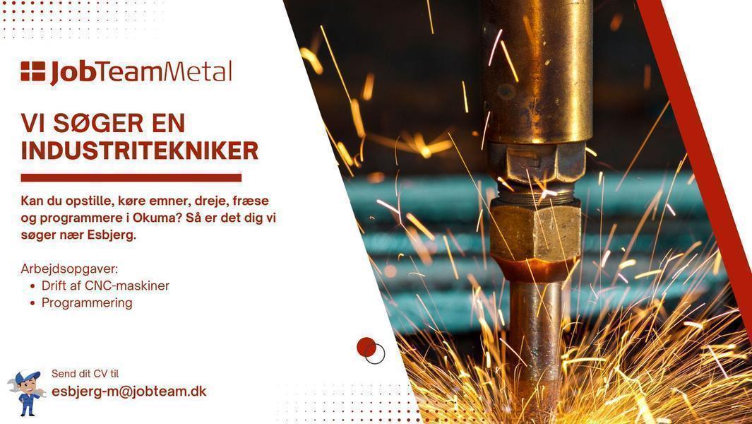 CNC-Operatør søges til job nær Esbjerg