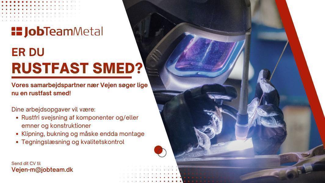 Rustfast klejnsmed søges nær Vejen!