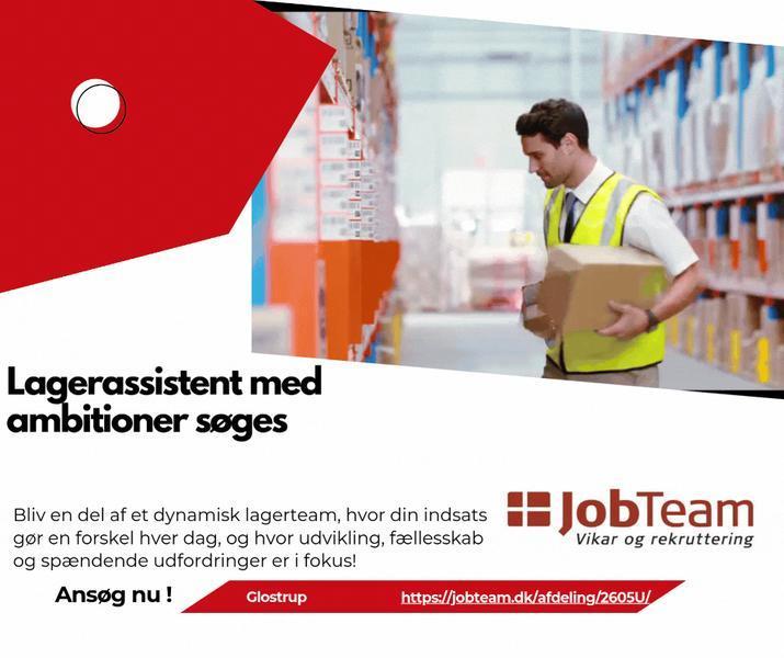 Lagerassistent med ambitioner søges