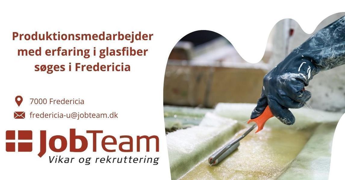 Produktionsmedarbejder med erfaring i glasfiber søges i Fredericia