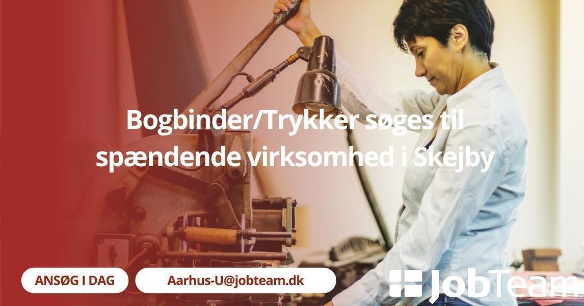 Bogbinder søges - Bliv en del af et kreativt team nær Skejby