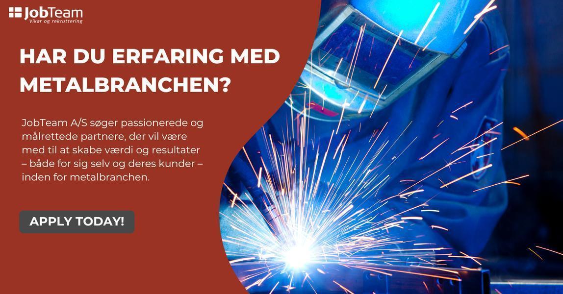 Har du erfaring fra metalindustrien og drømmer om at blive selvstændig ...