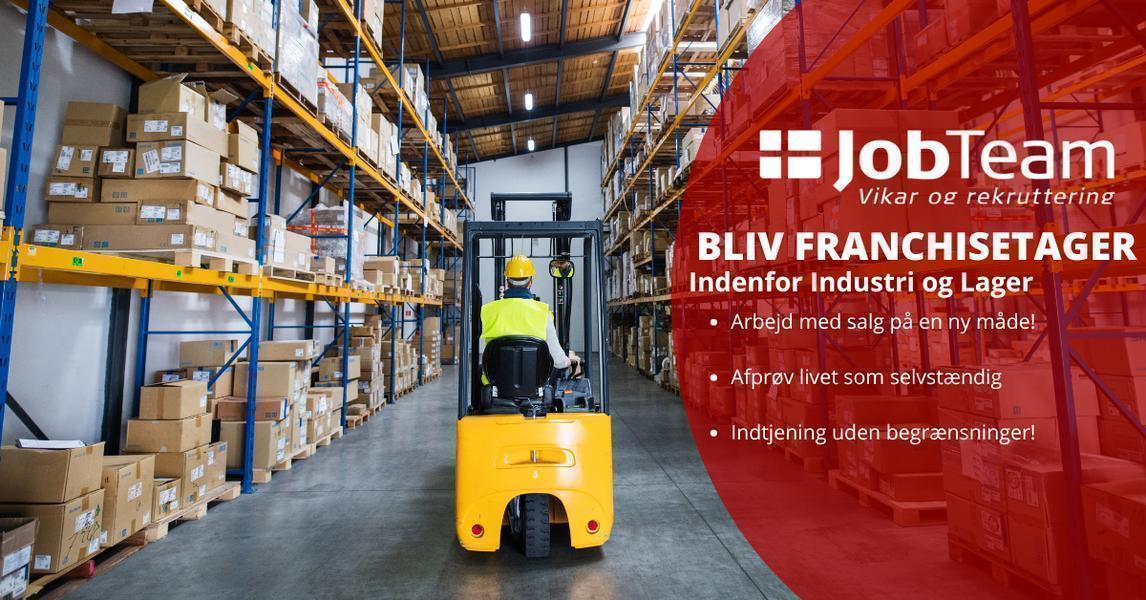 Bliv Selvstændig Partner i industri og lagerbranchen med JobTeam A/S i Aabenraa