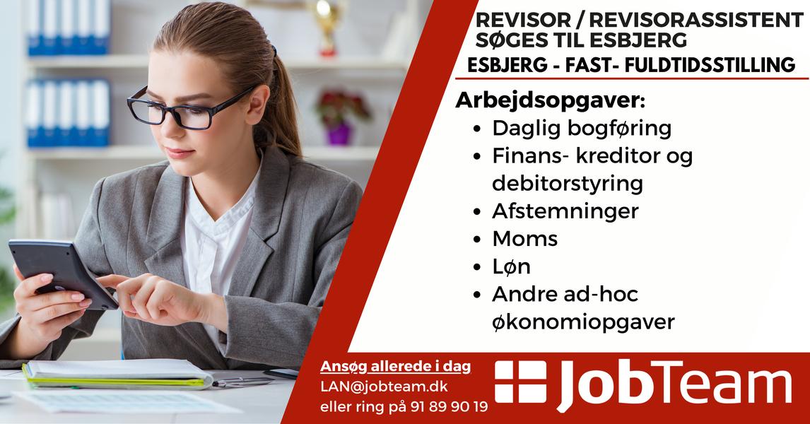 Revisor / revisorassistent søges til Esbjerg