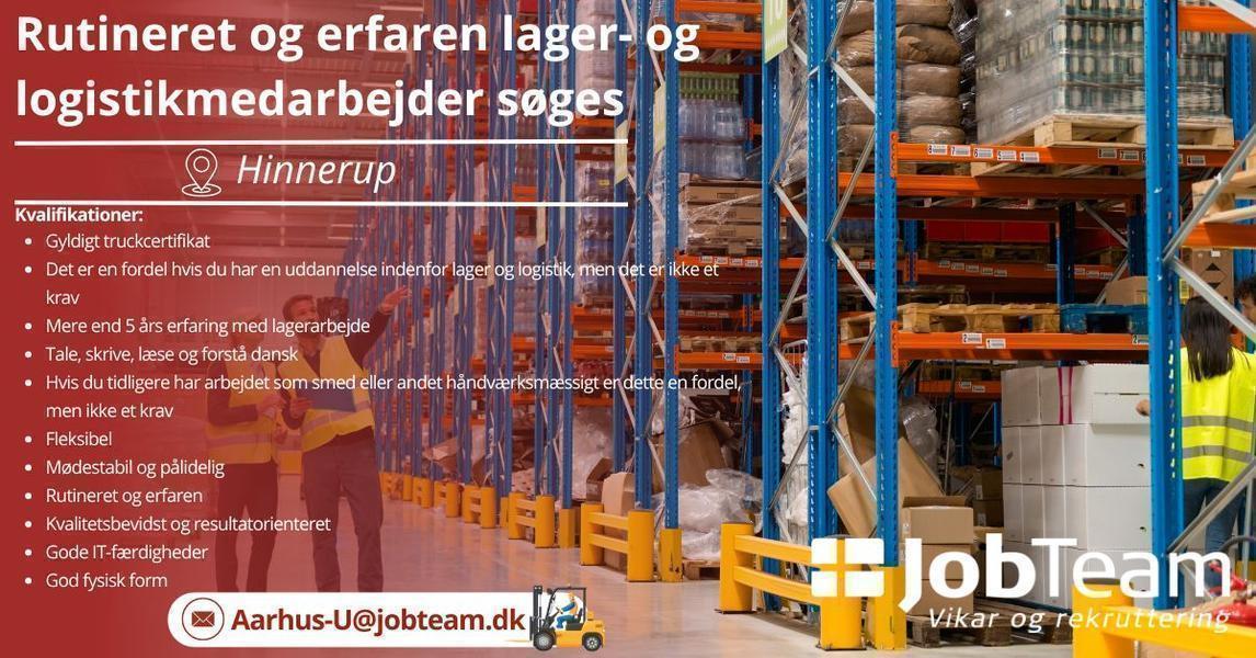 Engageret og erfaren lager- og logistikmedarbejder søges til daghold ...