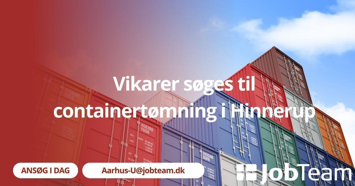 Vikarer søges til containertømning i Hinnerup