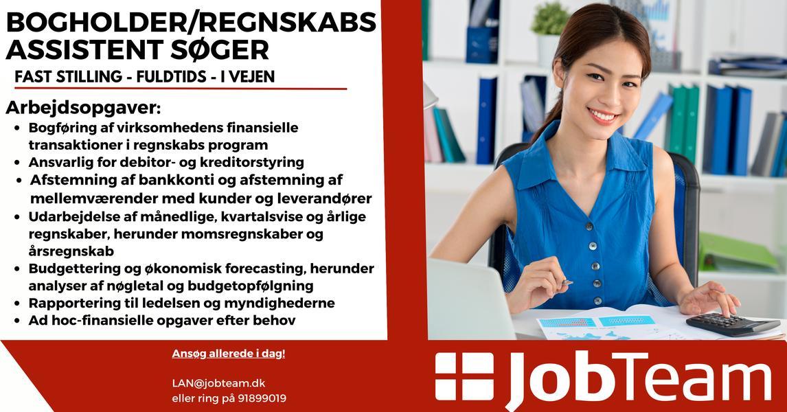 Bogholder/regnskabsassistent søger i Vejen