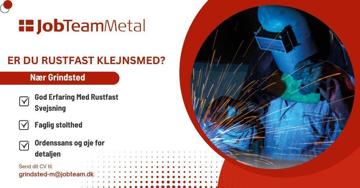 Rustfast klejnsmed søges til spændende virksomhed i Grindsted!