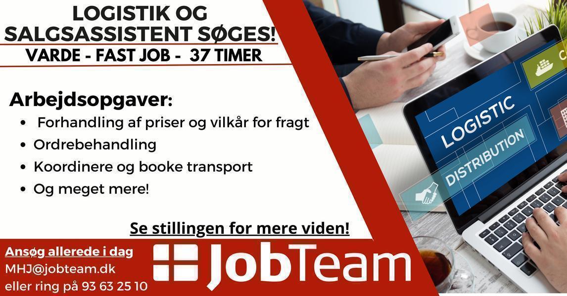 Logistik-/Salgsassistent søges i Varde-området