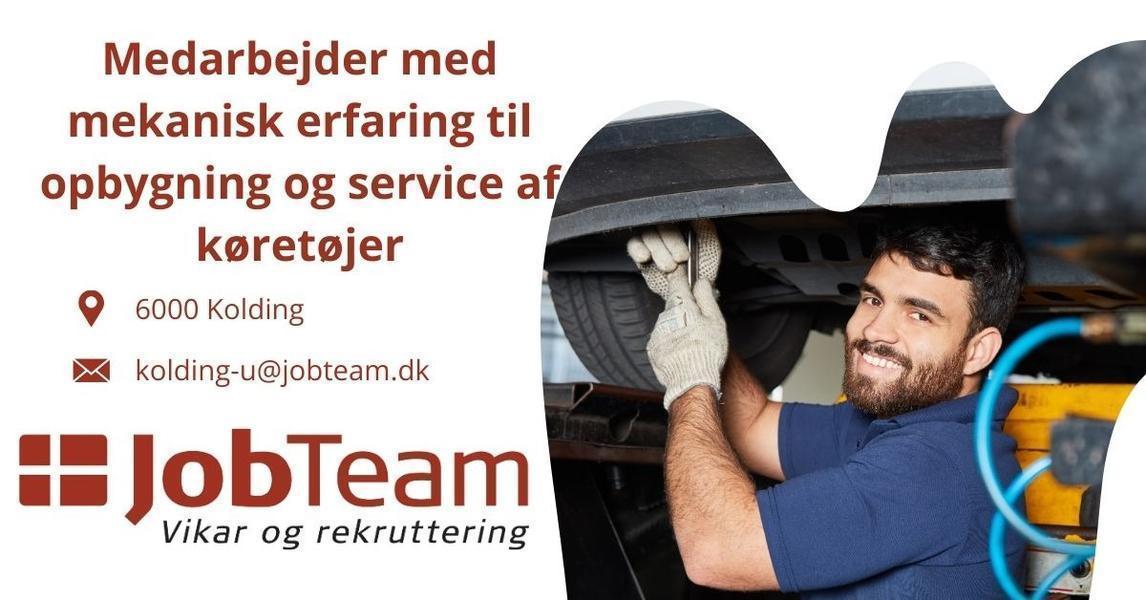 Medarbejder med mekanisk erfaring til opbygning af køretøjer søges i ...